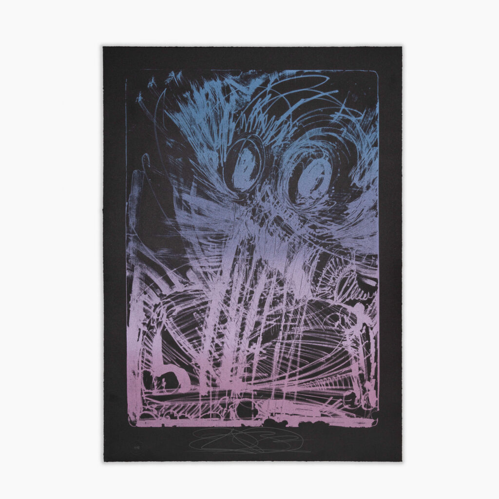 RETNA - Cartoon Stone (Black on Black) | Print Them All