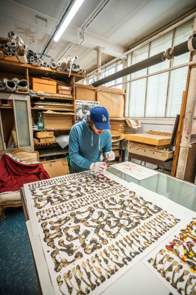 Sowat - Athabasca - HPM VIII - Red & White - Lithograph | Print Them All